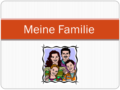 Family German Powerpoint | Teaching Resources