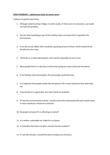 Environment - should we stop eating meat? | Teaching Resources