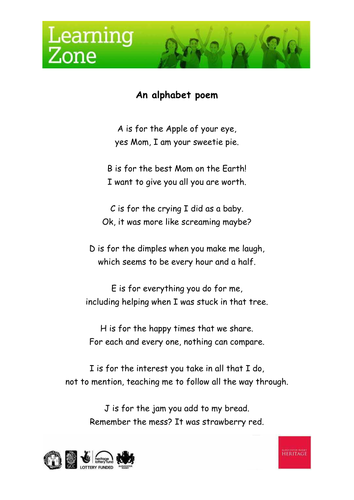 Writing an alphabet rugby poem | Teaching Resources