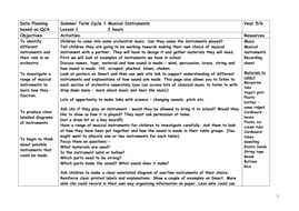 Making a Musical instrument | Teaching Resources