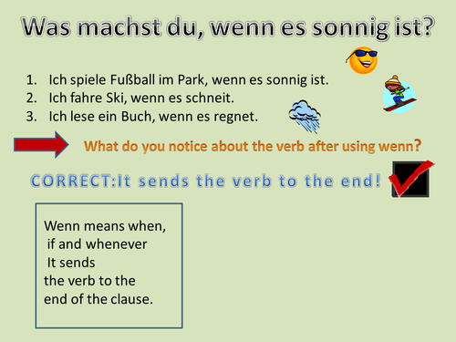 Year 8 Wenn Clauses | Teaching Resources