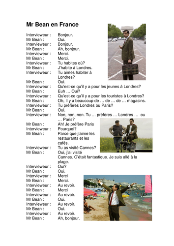 Mr Bean en France | Teaching Resources