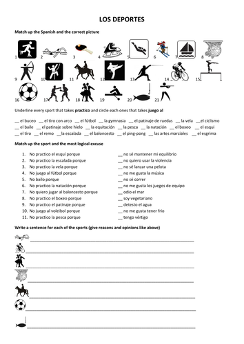 los deportes | Teaching Resources