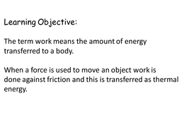 Work Done | Teaching Resources