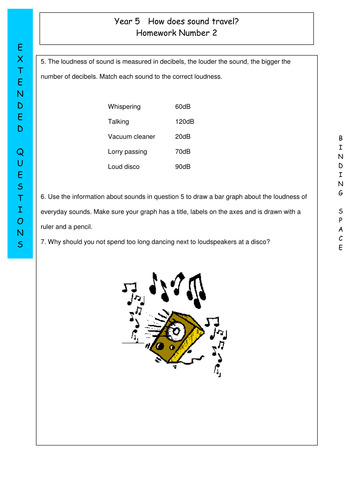 Sound homework 2 | Teaching Resources