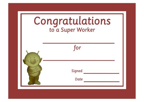 Space themed certificates | Teaching Resources