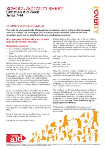 Christian Aid Week 2012: Tools and Teamwork | Teaching Resources