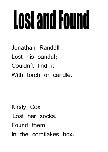 Writing fiction and poetry | Teaching Resources