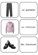 Les vêtements 'matching pairs' card game | Teaching Resources