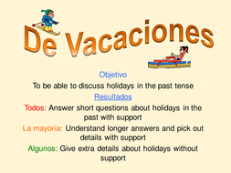 De Vacaciones | Teaching Resources