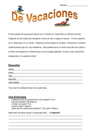 De Vacaciones | Teaching Resources