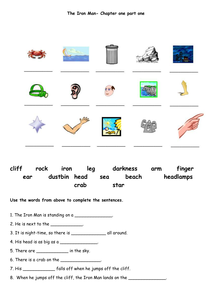 Worksheets to accompany 'The Iron Man' by anon1 - UK Teaching Resources ...