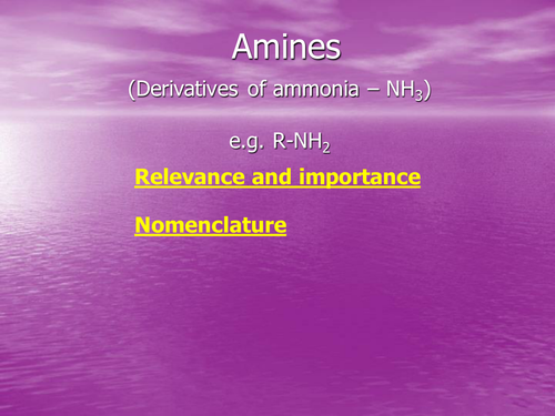 amines | Teaching Resources