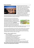 Roman Roads & Aqueducts | Teaching Resources