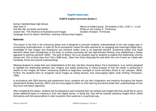 Me, My Family & Friends: Unit Outline | Teaching Resources