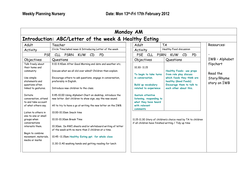 Healthy Eating weekly plan EYFS | Teaching Resources
