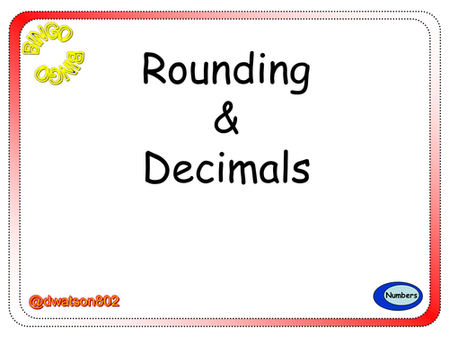 Rounding & Ordering Decimals Bingo | Teaching Resources
