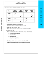 Teeth Homework 24 | Teaching Resources