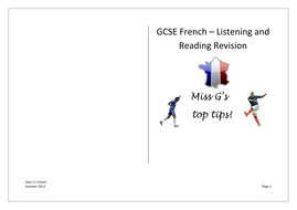 GCSE MFL Reading and Listening Revision Guide | Teaching Resources