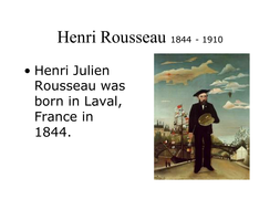 HENRI ROUSSEAU POWERPOINT | Teaching Resources