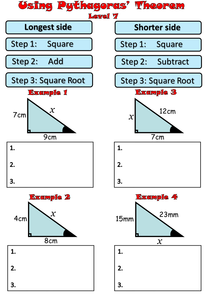GCSE Introducing Pythagoras' Theorem Lesson by fergcampbell - UK ...