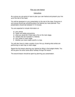 Planning a music festival | Teaching Resources