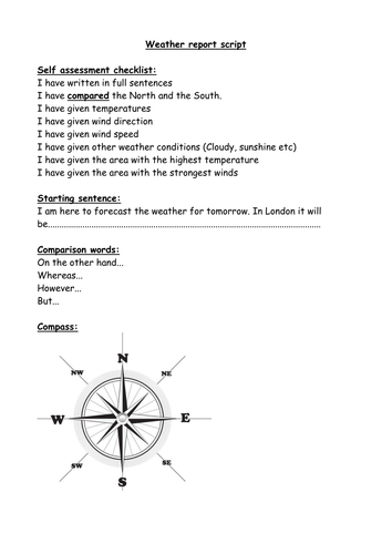 introductory lesson to weather and climate | Teaching Resources