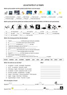 sport and the weather in French | Teaching Resources