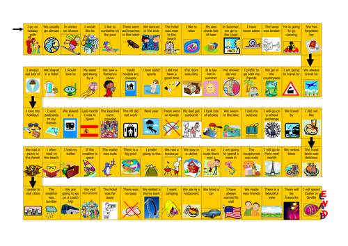 MFL Talk boardgames 3 and 4 - Leisure and Holidays | Teaching Resources