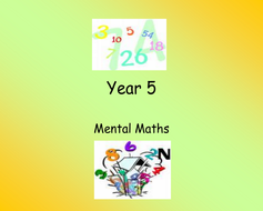 Y5 - Mental Maths - Shapes by rene talliard | Teaching Resources