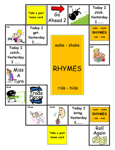 Past Tense Board Game | Teaching Resources