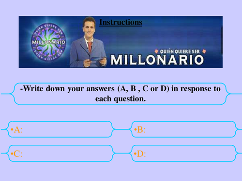 Millionaire Quiz | Teaching Resources