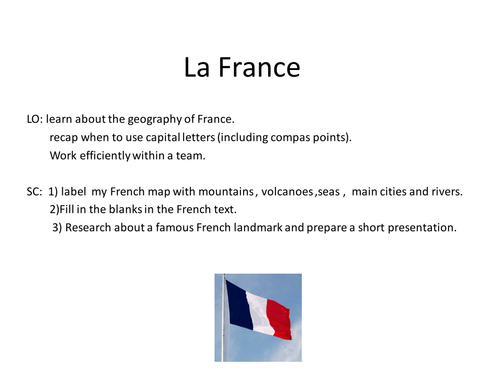 la géographie de la France .. les régions | Teaching Resources