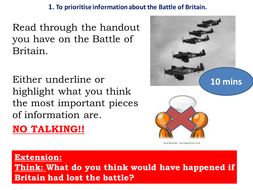 Battle of Britain by jbenstead1 - Teaching Resources - Tes