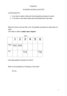 Sample Space diagrams by yvette01 | Teaching Resources
