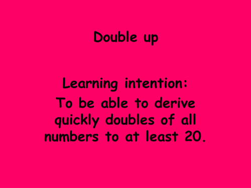 Double up | Teaching Resources