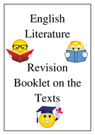 WJEC Literature GCSE Revision Booklet by curranbun | Teaching Resources