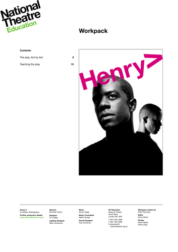 Henry V: Printable Teaching Resources Pack | Teaching Resources