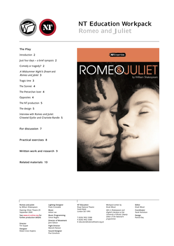 Romeo and Juliet - Resource Pack | Teaching Resources