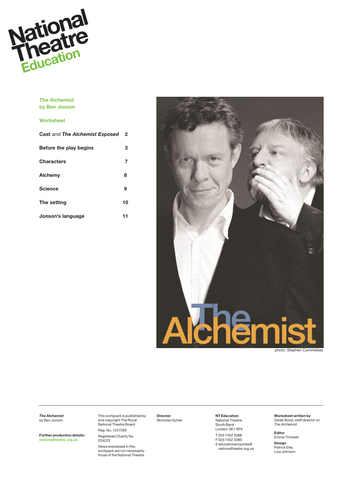 The Alchemist - Resource Pack | Teaching Resources