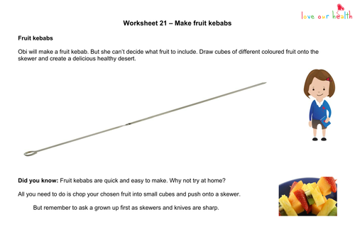 Make fruit kebabs | Teaching Resources