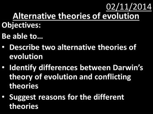 AQA GCSE Biology B1 alternative evolution PPT | Teaching Resources
