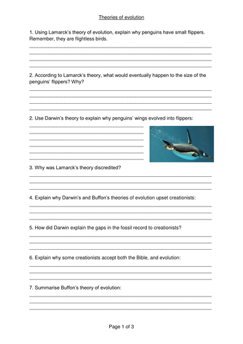 AQA GCSE Biology B1 alternative evolution PPT | Teaching Resources