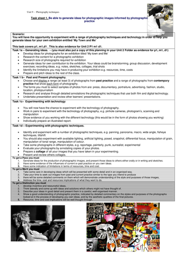Photography unit | Teaching Resources