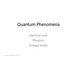Photons and Energy Levels | Teaching Resources