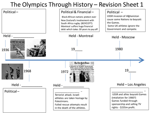 History of Olympics worksheet & Answers GCSE PE | Teaching Resources