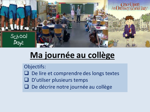 Ma journee & Pendant la recre | Teaching Resources