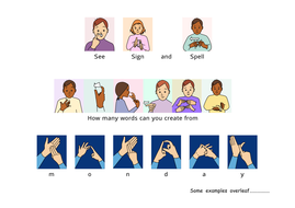 Fingerspelling, BSL & Deaf Awareness Monday Game | Teaching Resources