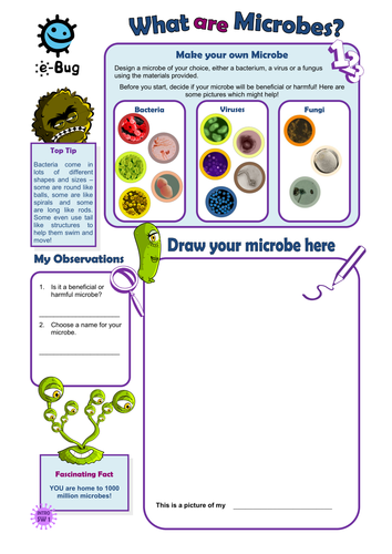 Primary - Microbe Mania: Pupil Sheets | Teaching Resources