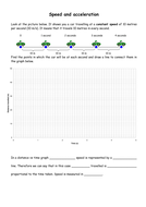 Speed and Acceleration | Teaching Resources